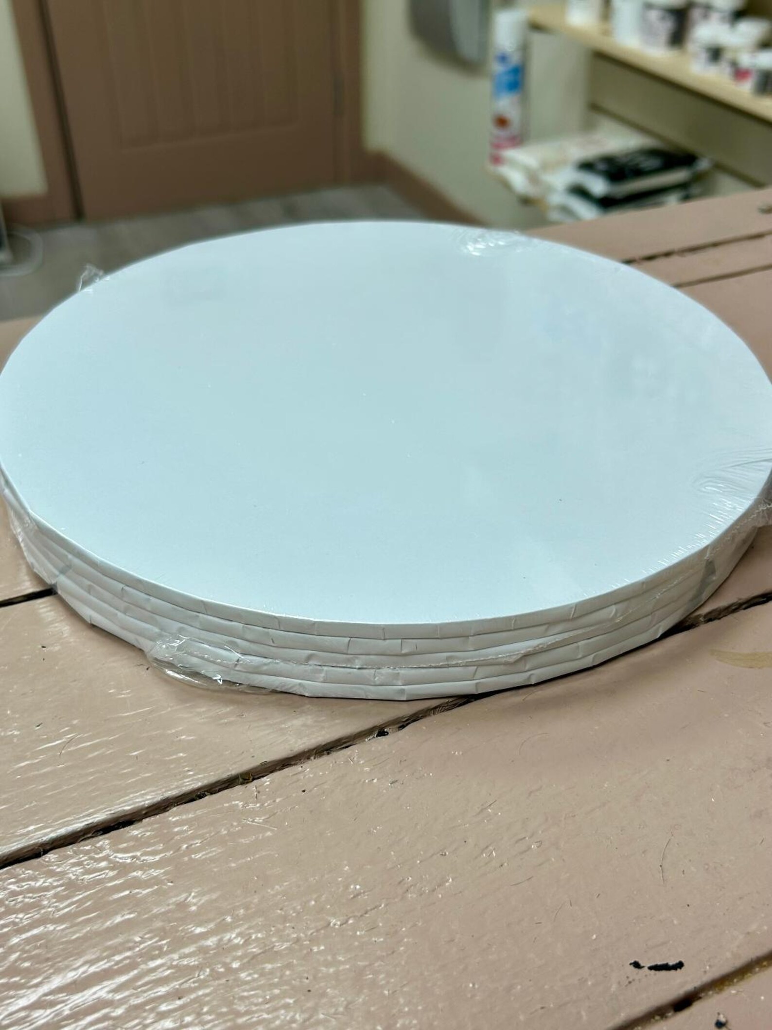 4mm White Round Masonite (MDF) Cake Board - Etsy