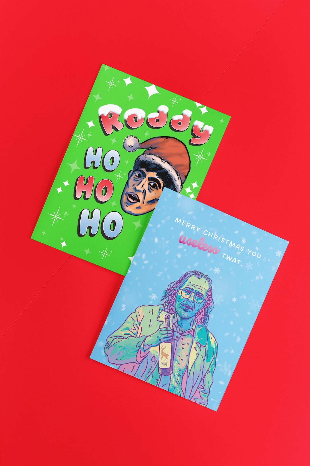 Slow Horses Christmas Card Bundle Roddy Ho & Jackson Lamb Holiday Cards ...