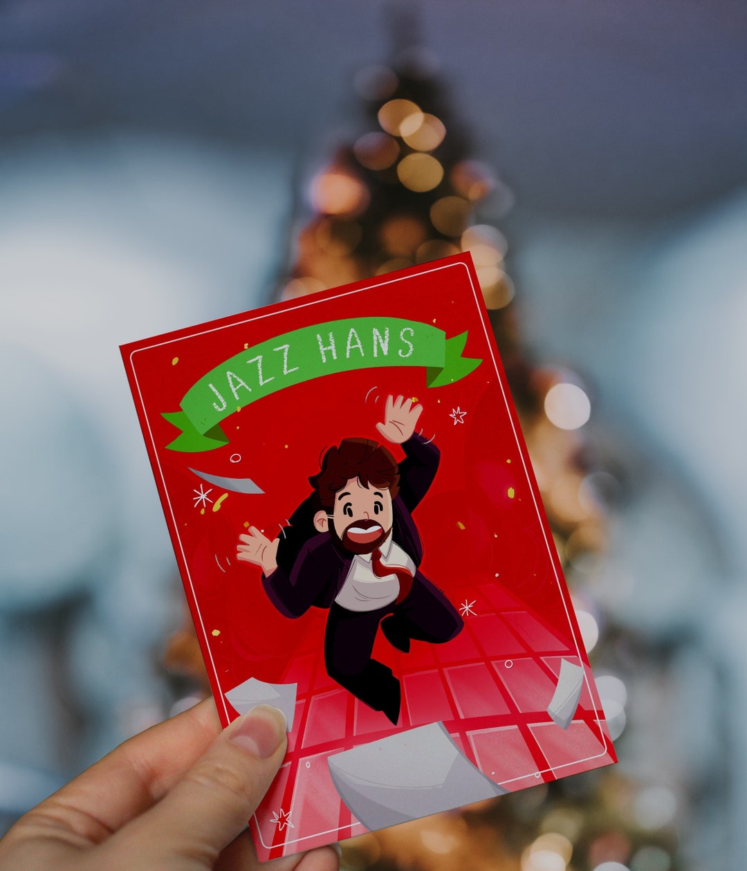 Funny Die Hard Christmas Card: Hans Gruber Meme Xmas Card - Etsy UK