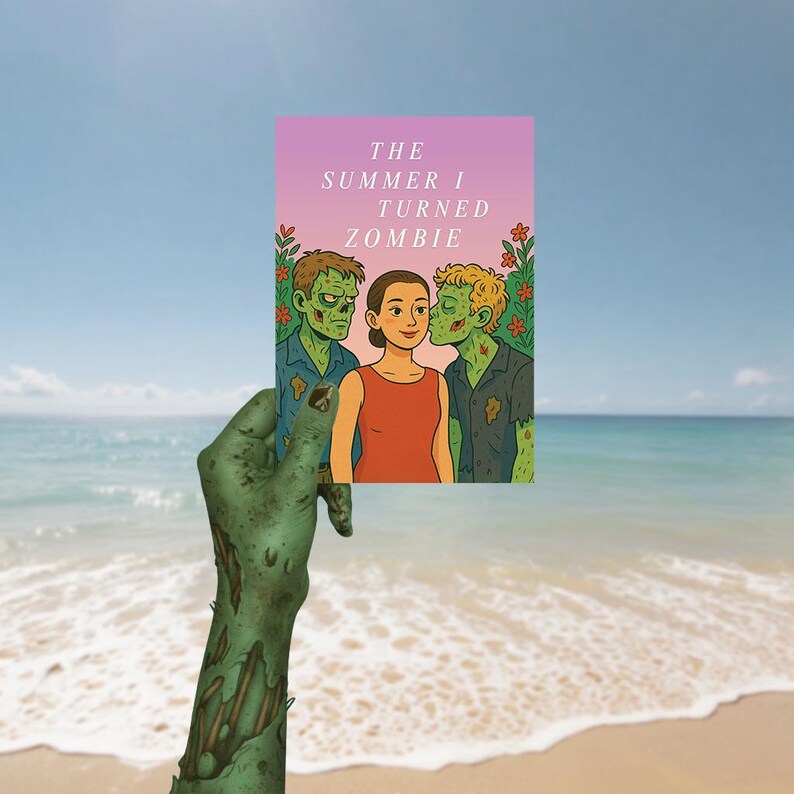 The Summer I Turned Zombie Card – Funny Zombie Love Triangle – Team ...