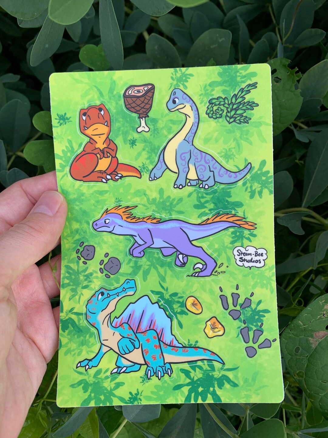 Dino Sheet - Etsy