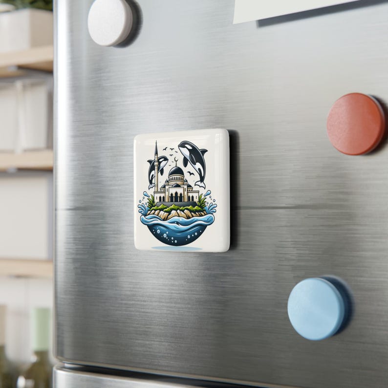 Orca Island Masjid Porcelain Magnet - Etsy