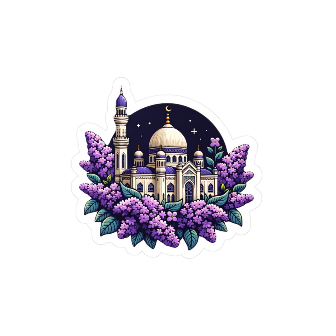 Lilac Masjid Vinyl Decal - Etsy