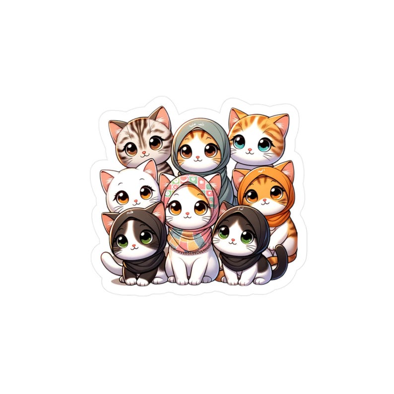 Hijabi Kitties Vinyl Decal - Etsy