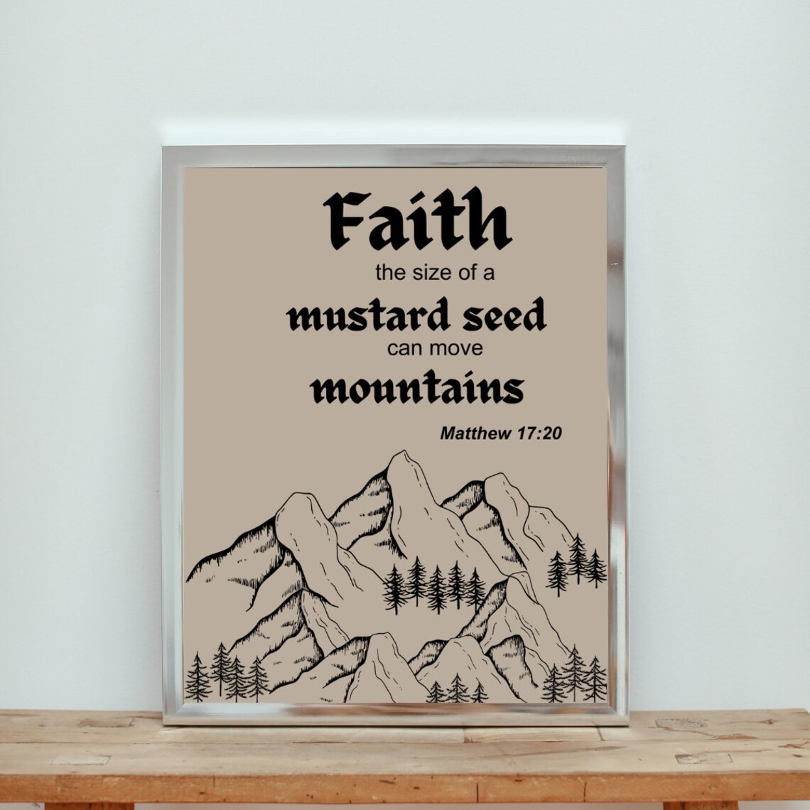 Bible Verse Printable Art Christian Wall Art Digital Download Instant ...