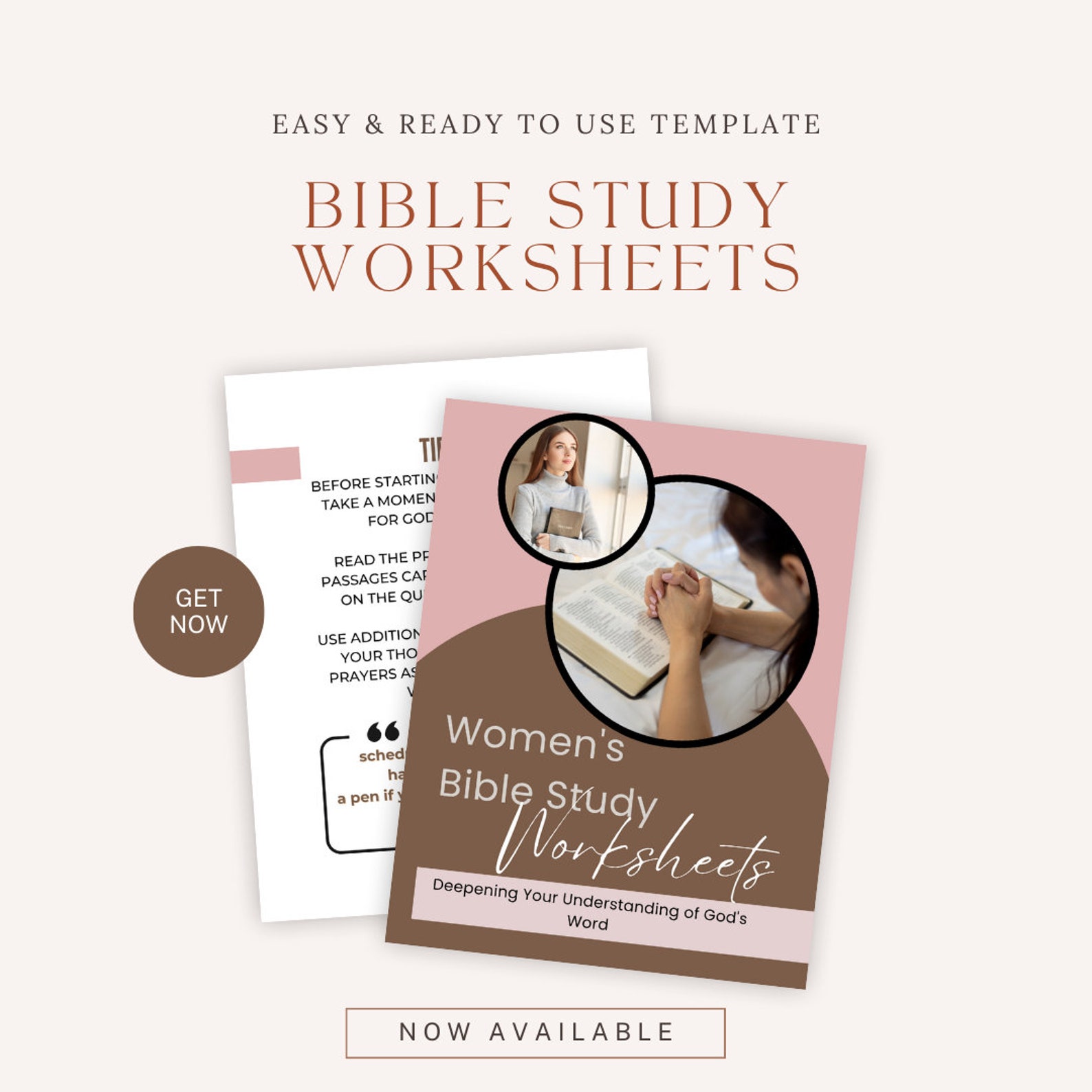 Women's Bible Study Worksheets Printable Bible Study Daily Devotional ...