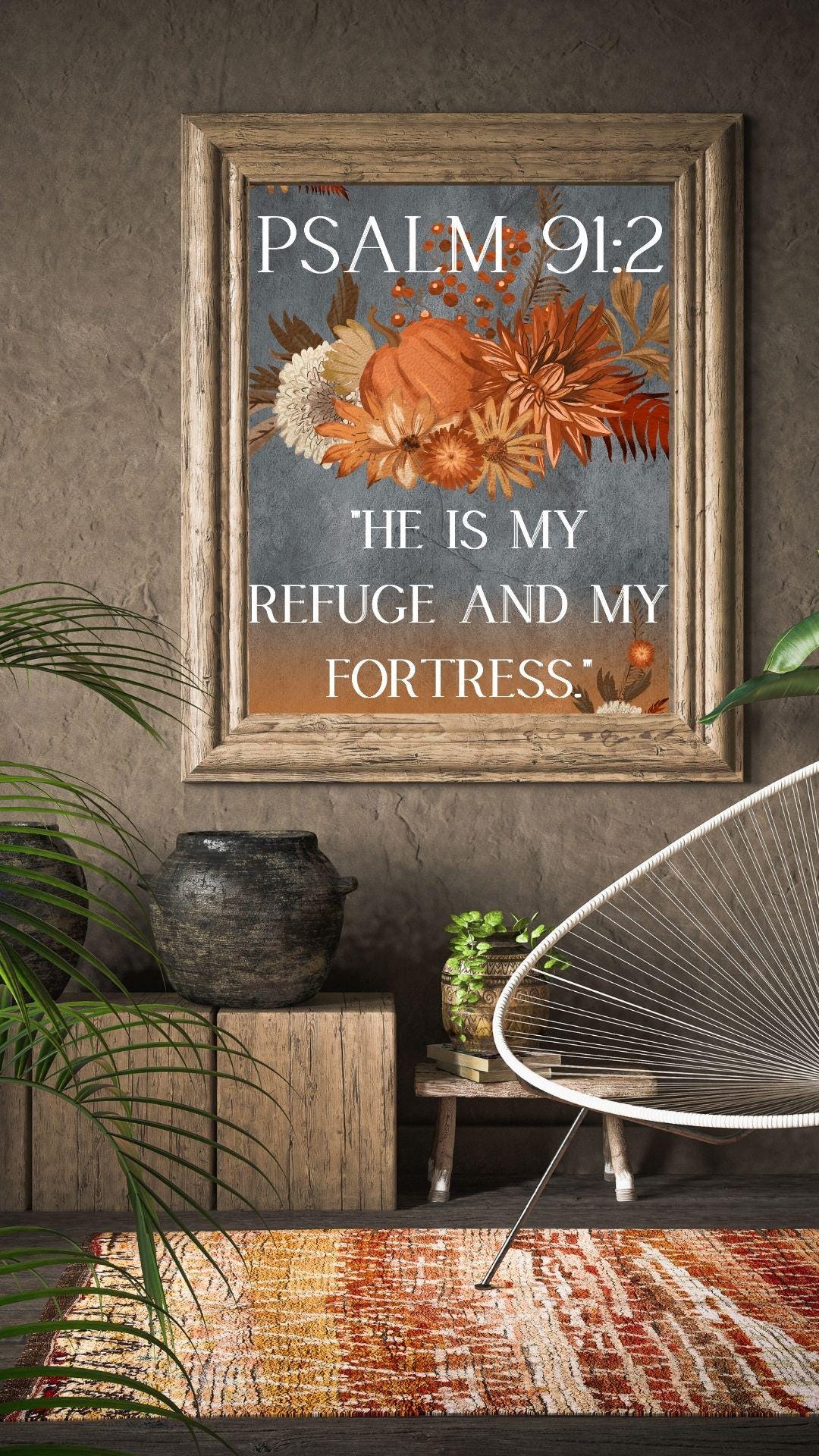 Psalm 91:2 Christian Wall Art | Digital Download | Instant Download ...