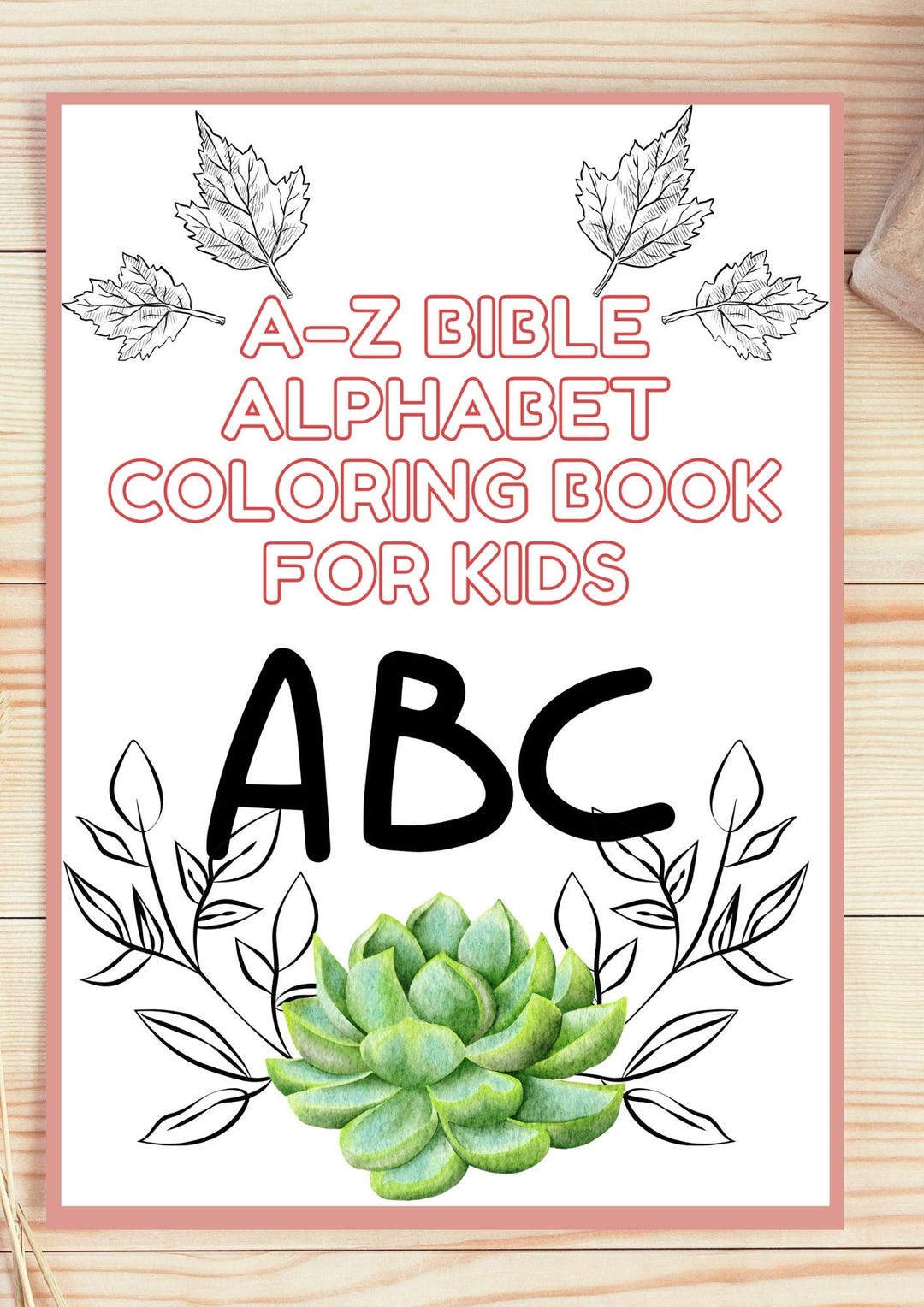 A–Z Bible Alphabet Coloring Book for Kids Faith Gift, Jesus Loves ...
