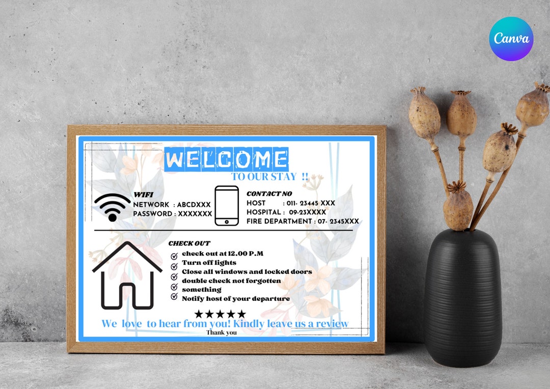 Air Bnb Signages Landscape Mode - Etsy