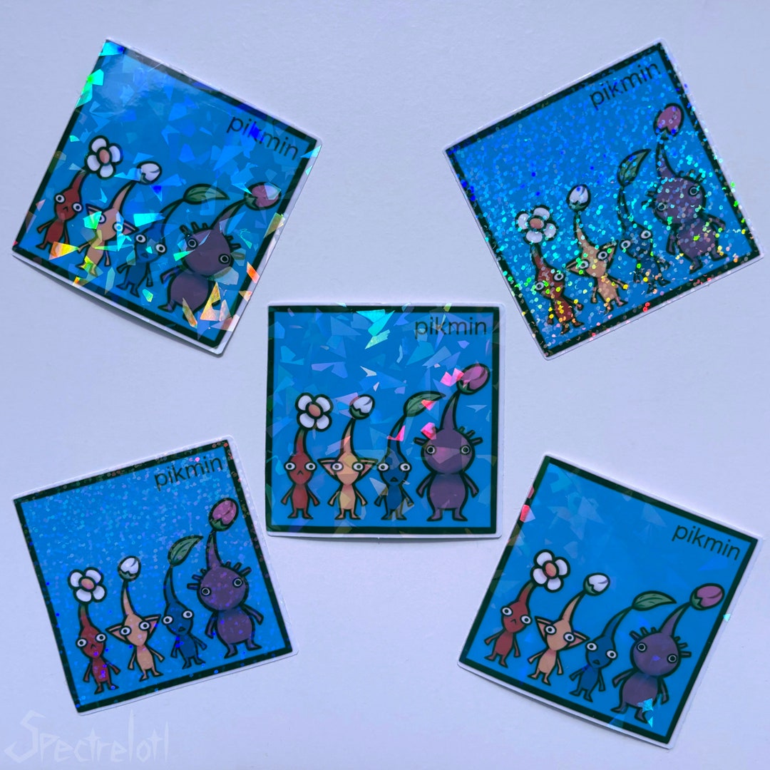 Pikmin Inspired Blue Album Meme Holographic Vinyl Sticker - Etsy
