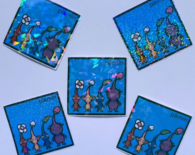 Pikmin Inspired Blue Album Meme Holographic Sticker - Etsy