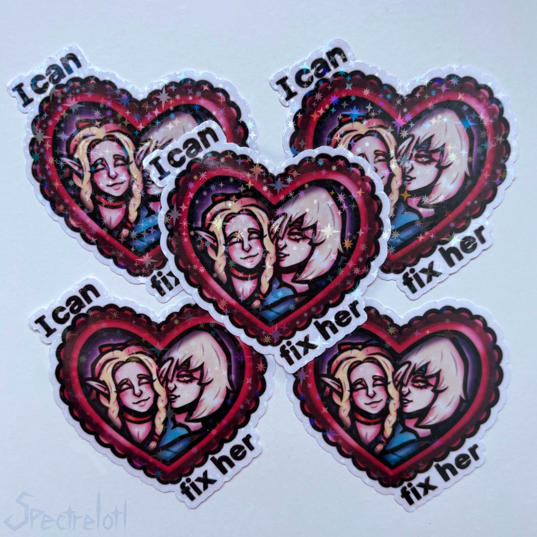 Delicious in Dungeon Meshi Inspired Falin and Marcille Holographic ...