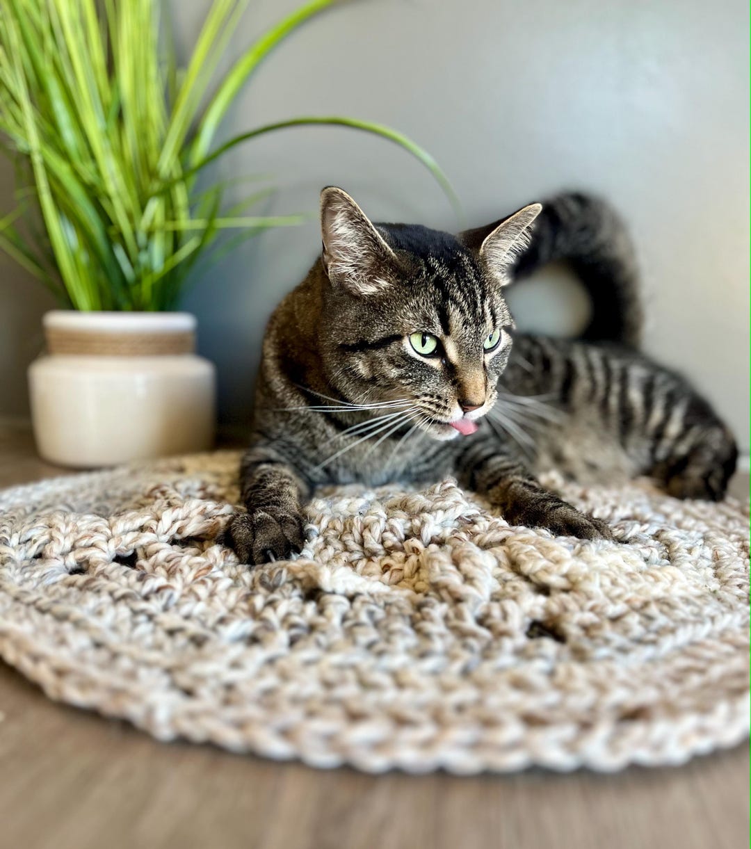 Crochet Pattern Cat Rug Rustic Mandala Crochet Gift for Cat Lover PDF ...