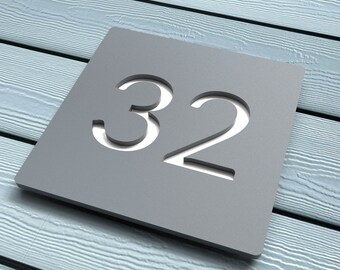 Shamrock Lucky Modern House Number Property Sign Name and - Etsy