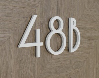 4 Inch Modern House Numbers and Letters Custom Mailbox - Etsy