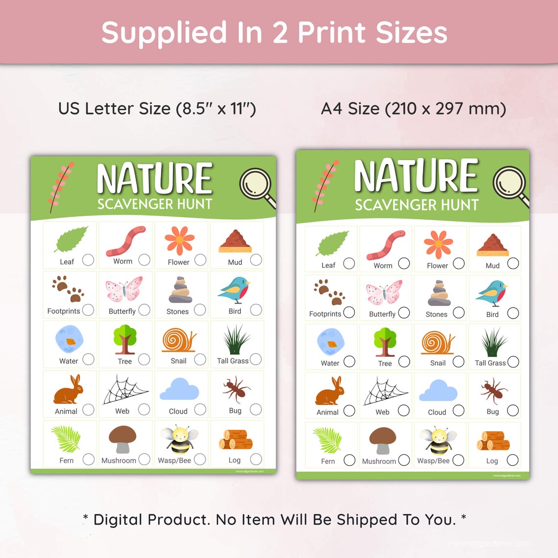 Nature Scavenger Hunt Printable, Outdoor Scavenger Hunt, Forest ...