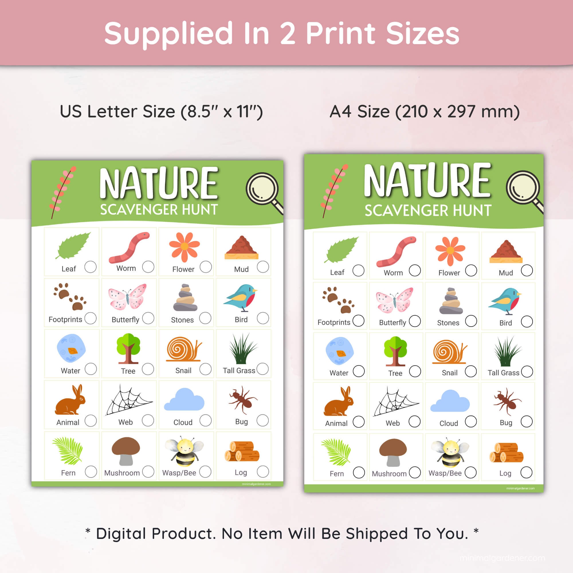 Nature Scavenger Hunt Printable, Outdoor Scavenger Hunt, Forest ...