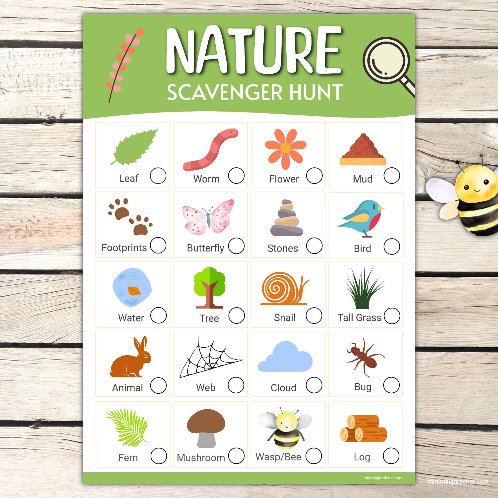 Nature Scavenger Hunt Printable, Outdoor Scavenger Hunt, Forest ...