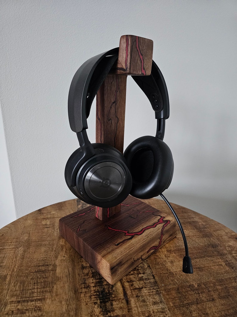 Walnut Headphone Stand - Etsy