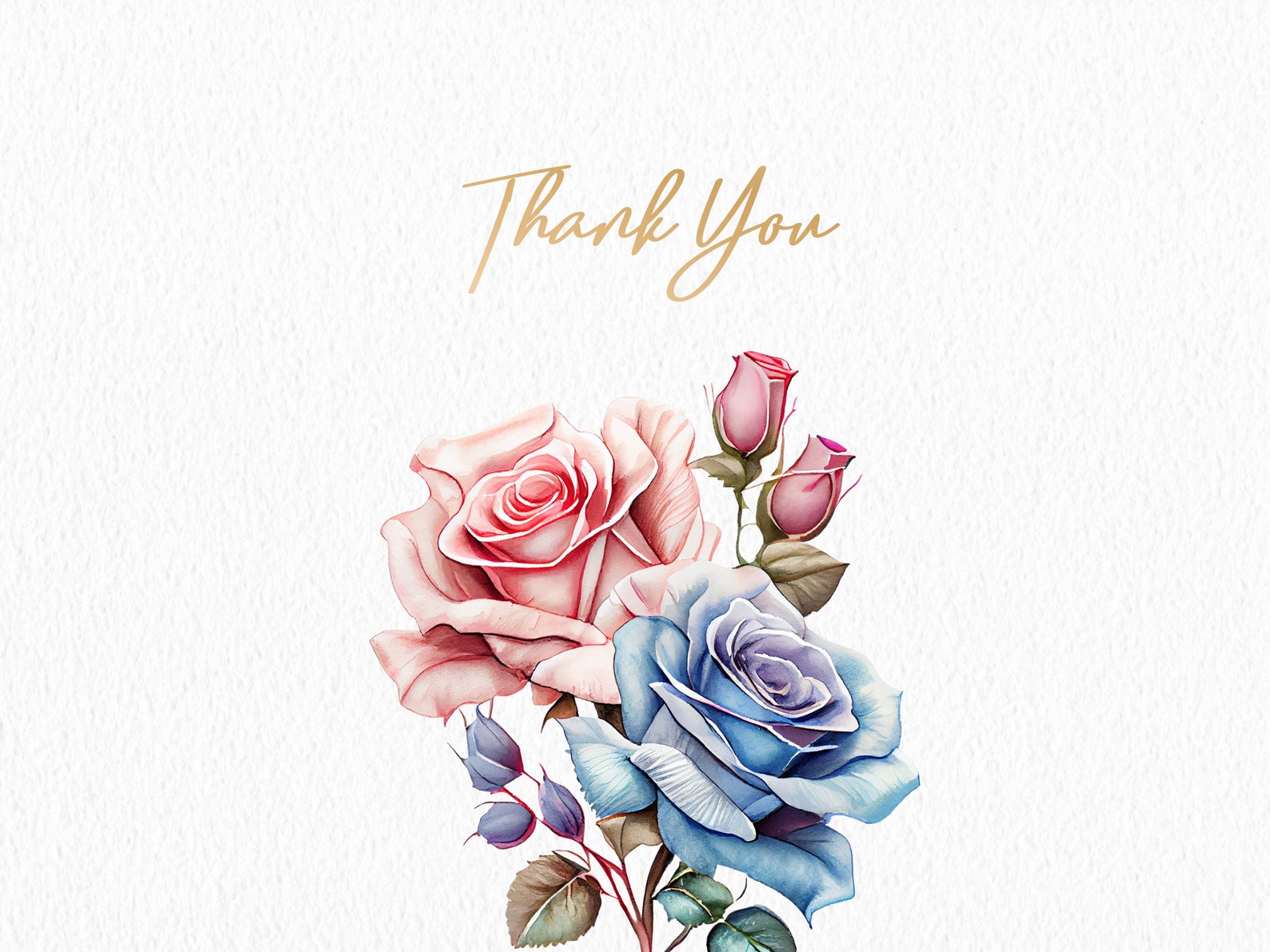 Watercolor Flower Clipart Petal Pink and Blue Flowers Bundle - Etsy