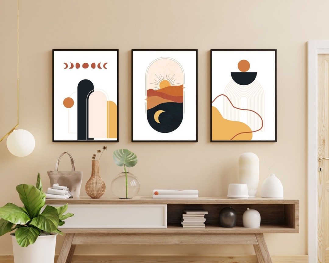 Wall Art Set of 3/ Printable Wall Art/ Digital Download/ 3 Piece Wall ...