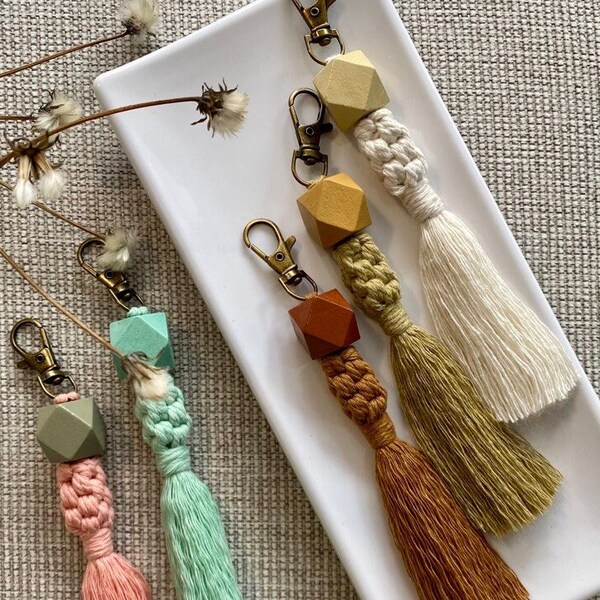 Macrame Key Holder - Etsy