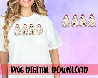 Chick or Treat Halloween Chickens Png Sublimation Design - Etsy