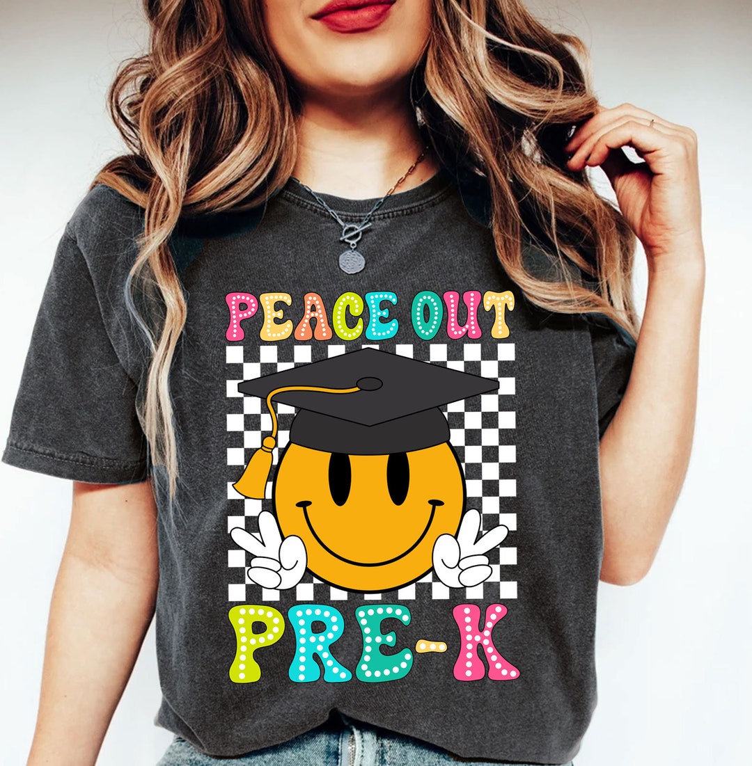 Peace Out Pre-k Shirt, Bye Pre-k Hello Kindergarten Shirt, Last Day of ...