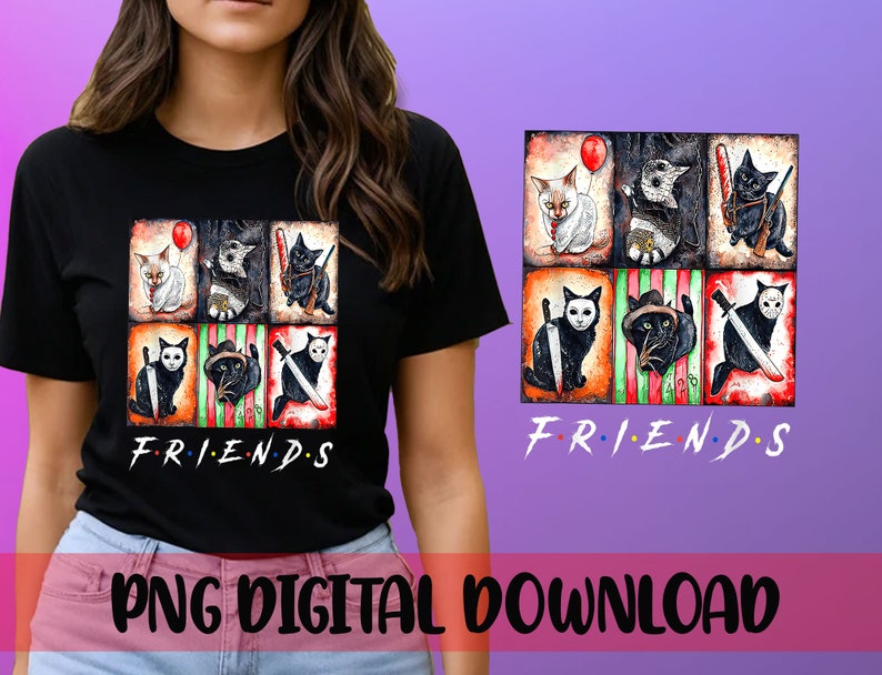 Cat Horror Movie Characters Png Halloween Horror Nights - Etsy