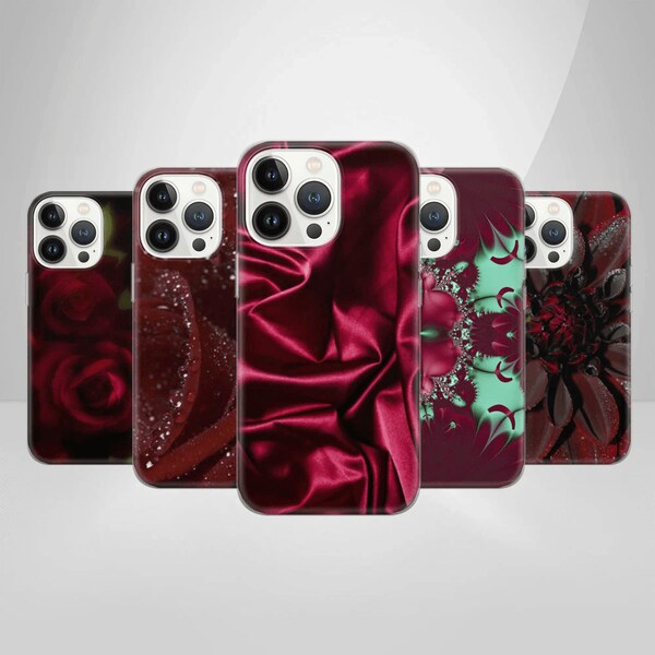 Maroon Pixel Case - Etsy