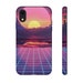 Retro Futuristic Sunset Phone Case for Apple Iphone, Samsung Galaxy ...