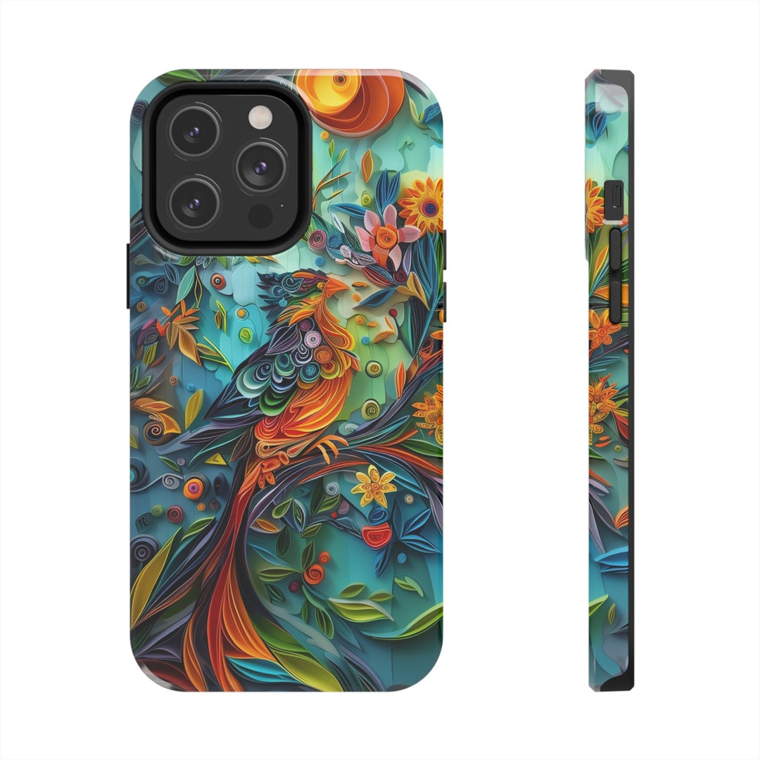 Enchanted Forest Parrot Tough Case - iPhone 7/8/X/11/12/13/14/15 ...