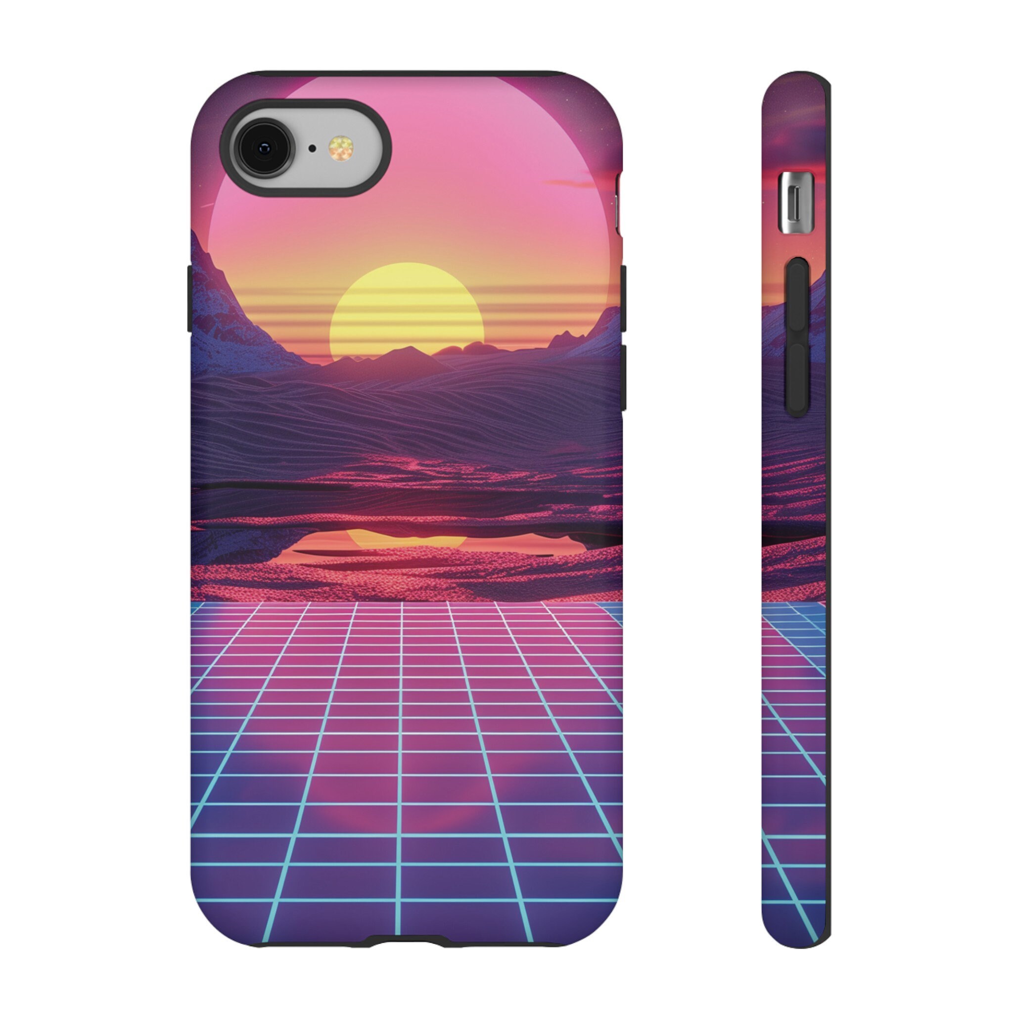 Retro Futuristic Sunset Phone Case for Apple Iphone, Samsung Galaxy ...