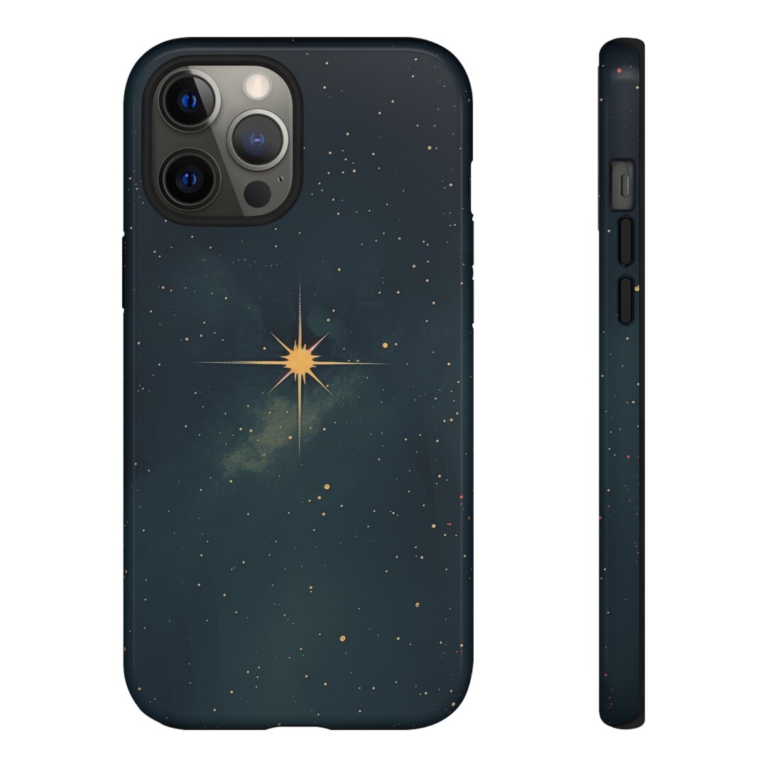 Starry Night Sky Phone Case, Cosmic Star Design, Wireless Charging ...