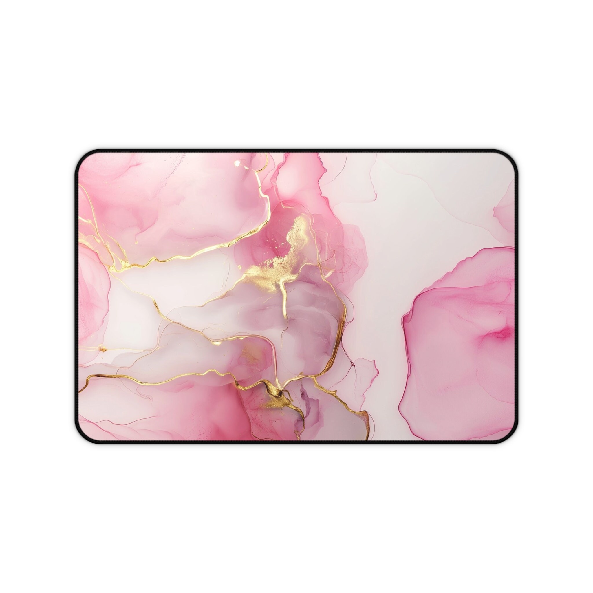 Marble Elegance Computer Desk Mat Pink Marble Mouse Pad Anti-slip ...