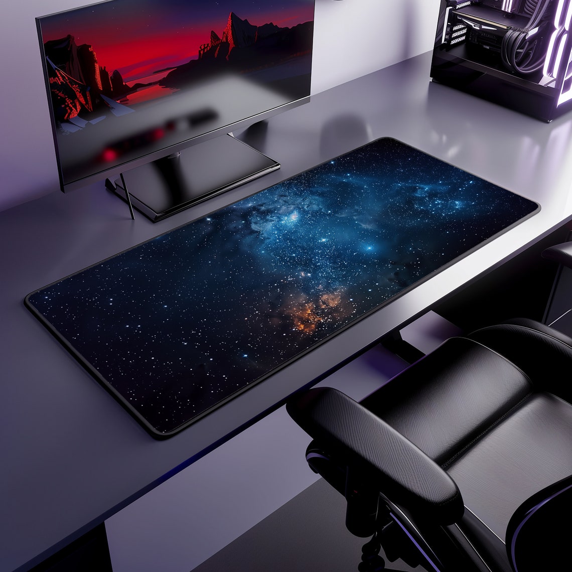 Galaxy Mousepad, Cosmic Starfield Design Mousepad, Gaming Mousepad ...