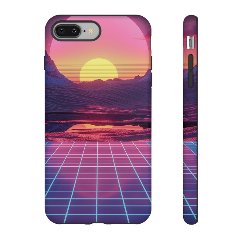 Retro Futuristic Sunset Phone Case for Apple Iphone, Samsung Galaxy ...