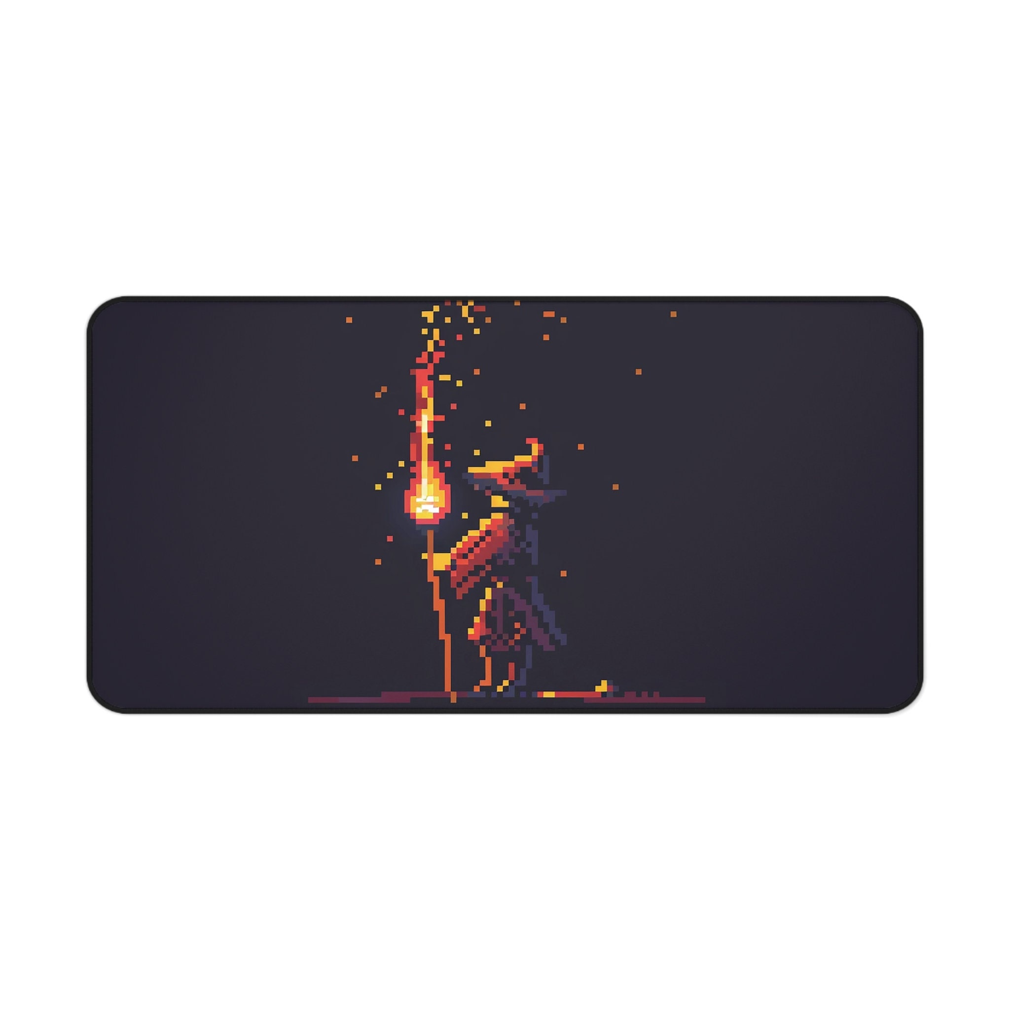 Pixel Art Wizard Desk Mat | Gaming Mouse Pad | Neoprene | Anti-slip | 3 ...