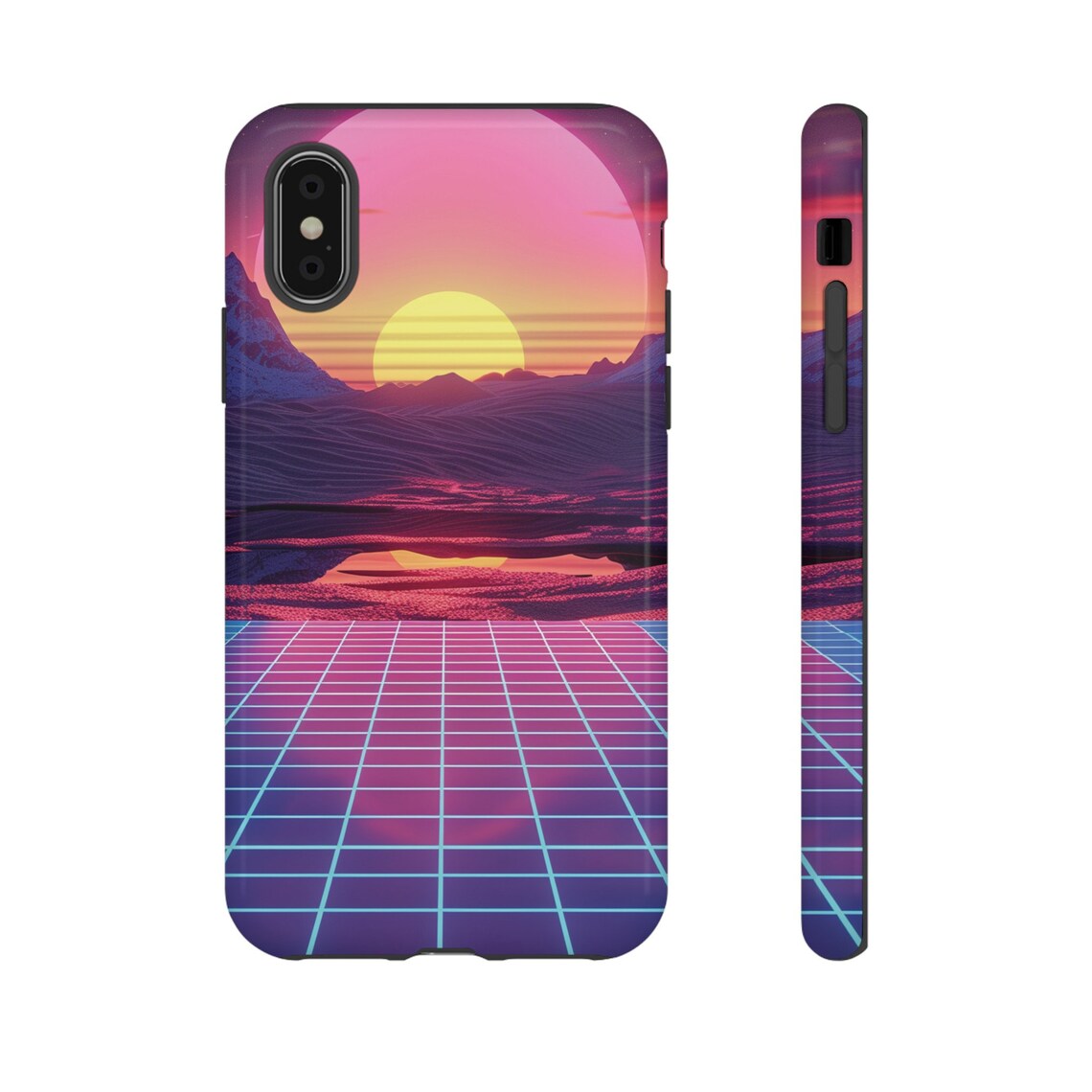Retro Futuristic Sunset Phone Case for Apple Iphone, Samsung Galaxy ...