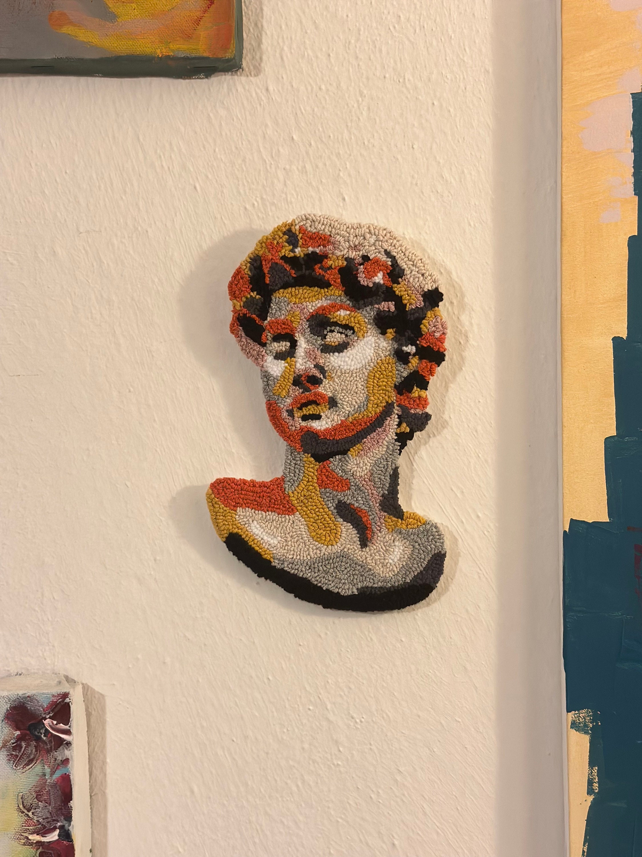 Punch Needle Wall Decor,punch Needle Wall Hanging, Tufted Wall Decor ...