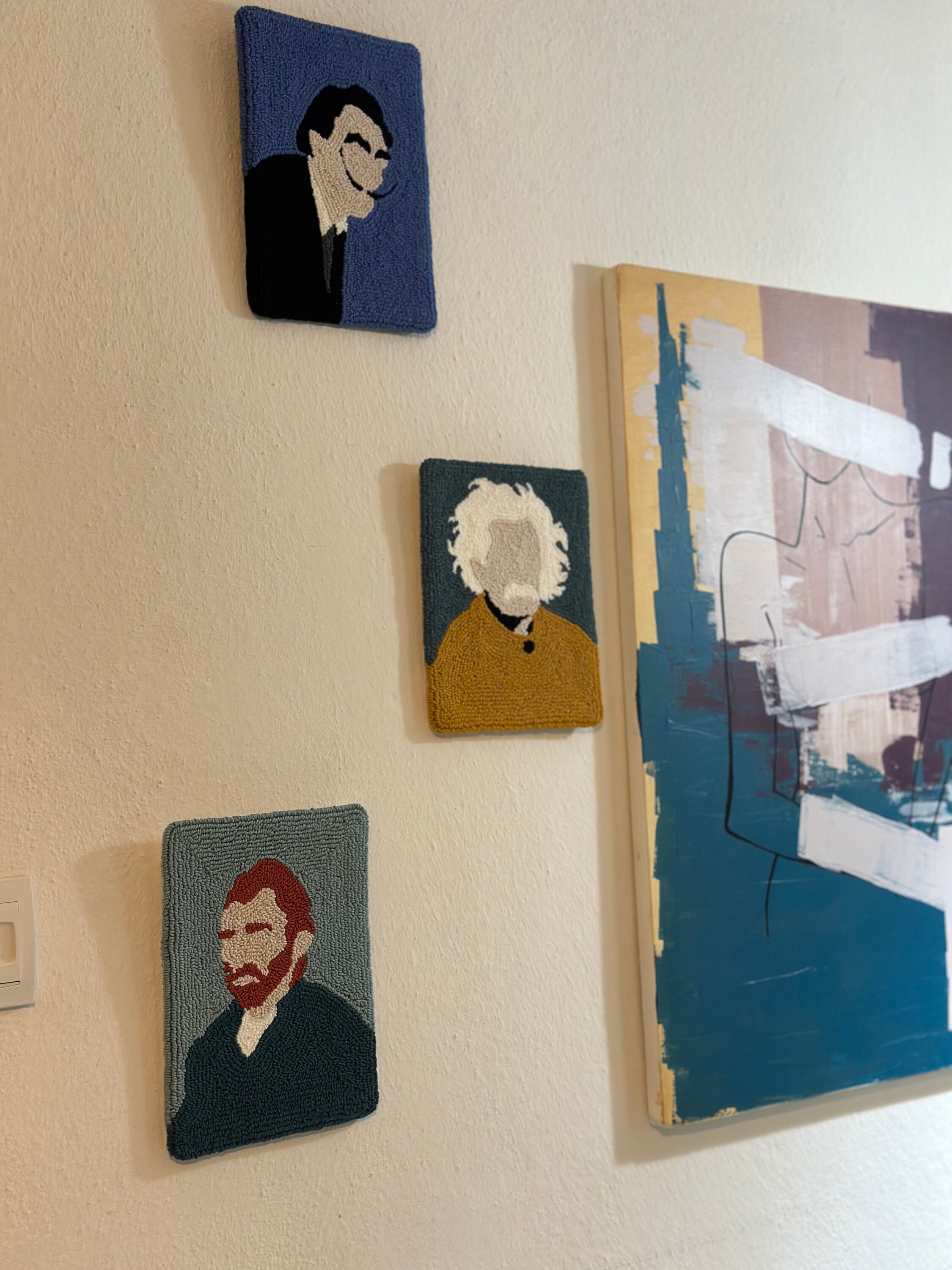 Punch Needle Wall Decor,punch Needle Wall Hanging, Tufted Wall Decor ...