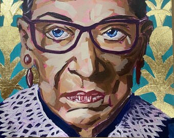 RBG, Ruth Bader Ginsburg, 5% of Sales to ACLU, Fine Art Print of ...