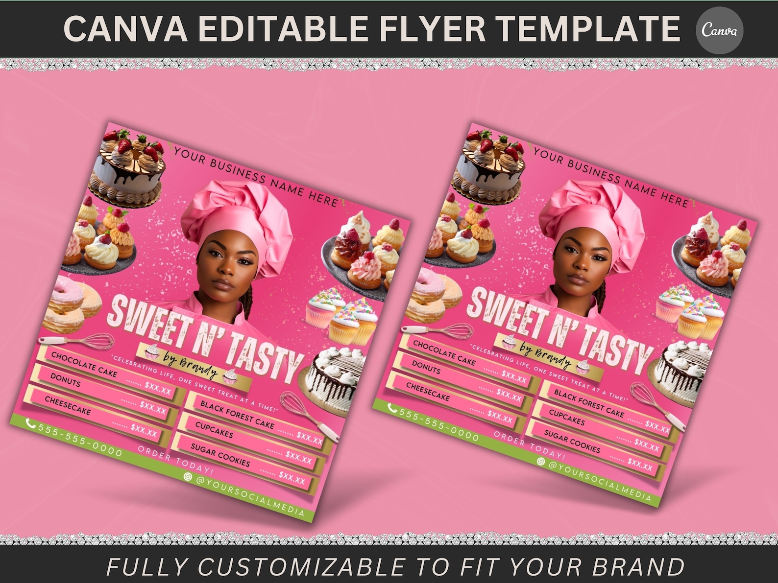 Bakery Flyer Template, Premade Cake Business Flyer, Bake Sale Flyer ...