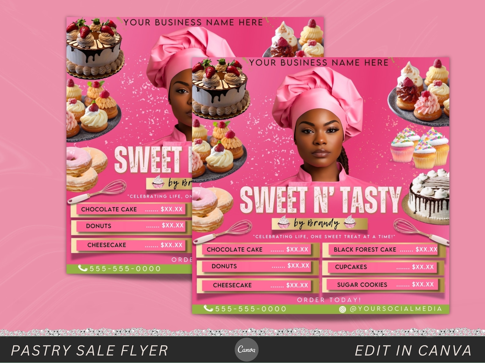 Bakery Flyer Template, Premade Cake Business Flyer, Bake Sale Flyer ...