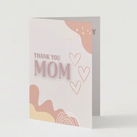 Thank You Card splash of Color - Etsy