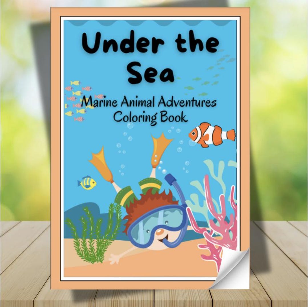 Under the Sea Coloring and Fact Book - Etsy