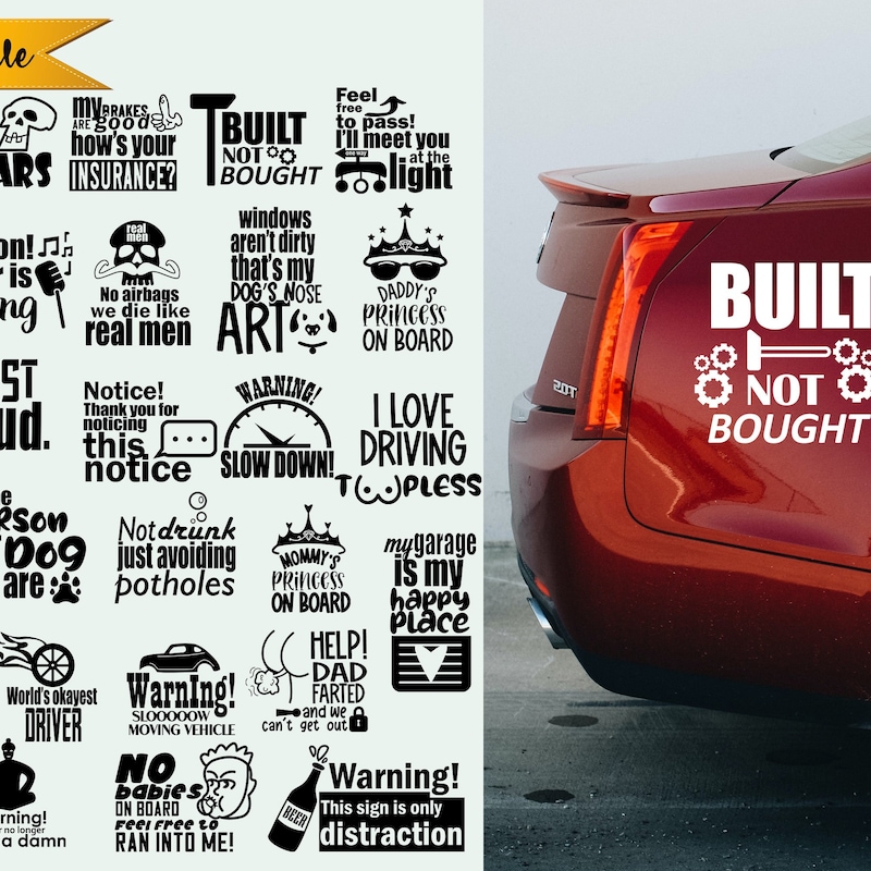 Funny Car Stickers Decals - Etsy