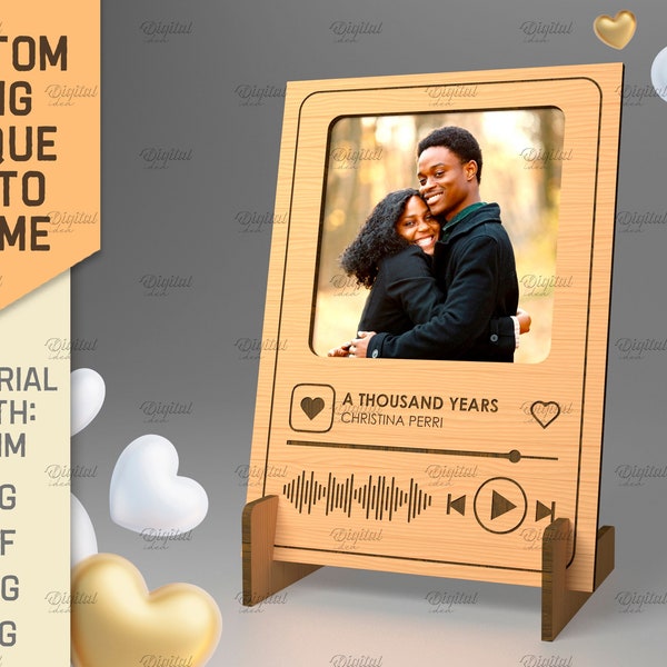 Spotify Photo Frame With Code Svg - Etsy