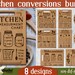 Kitchen Conversions SVG Bundle, Cutting Boards Laser Cut, Cooking ...