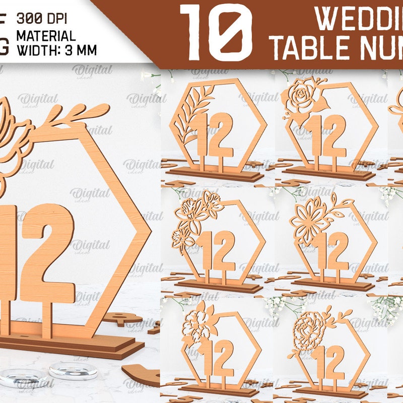 Table Numbers Svg - Etsy